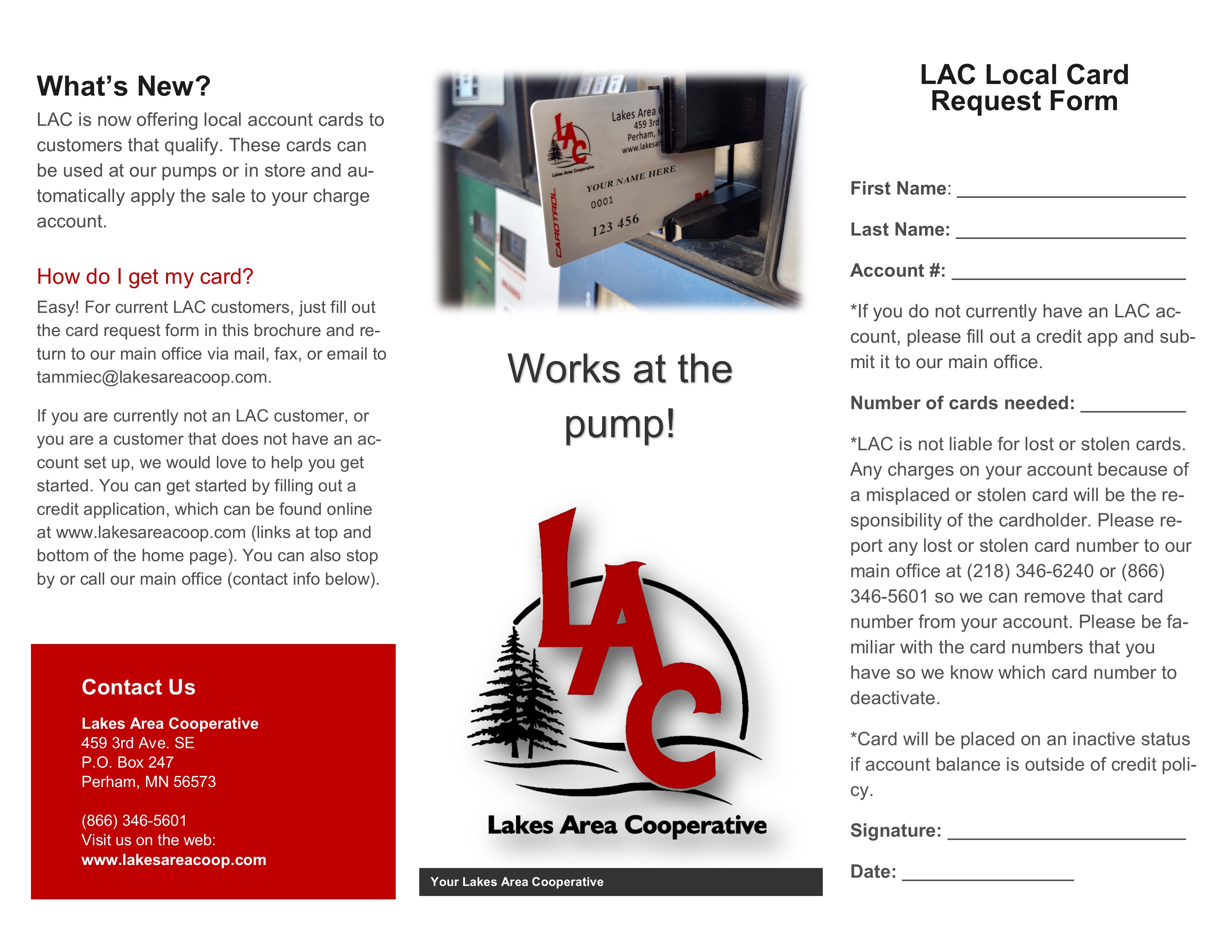 LCC Local Charge Card Signup