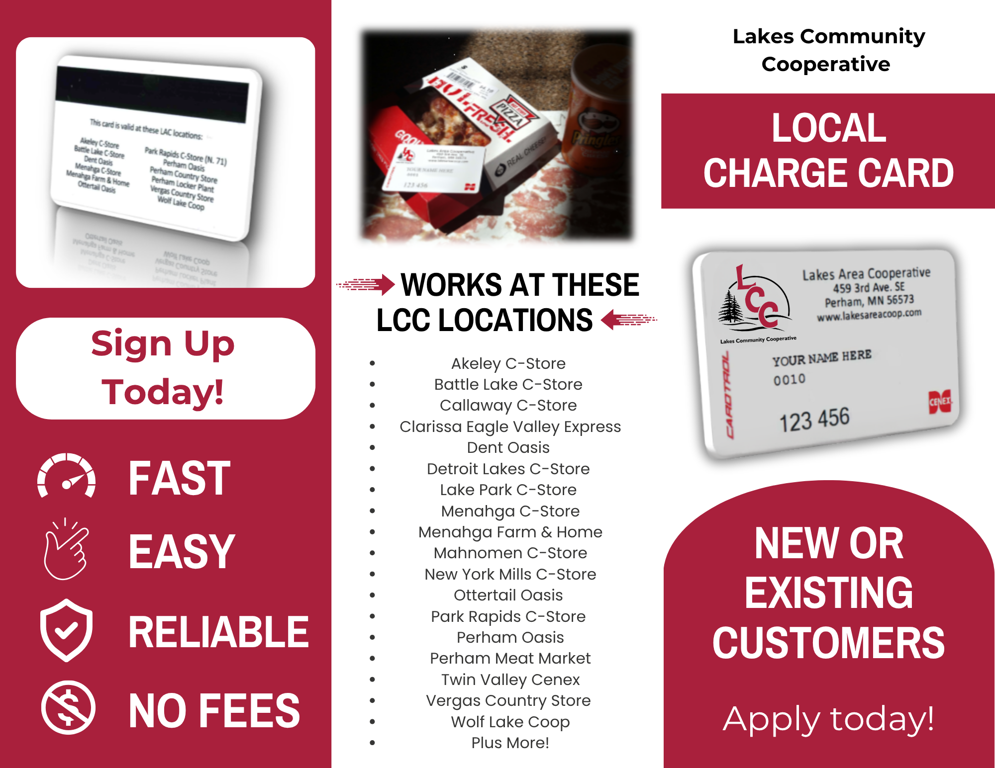 LCC Local Charge Card Signup